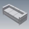 ソファーの2D,3D CADデータ | cad blocks studio jp